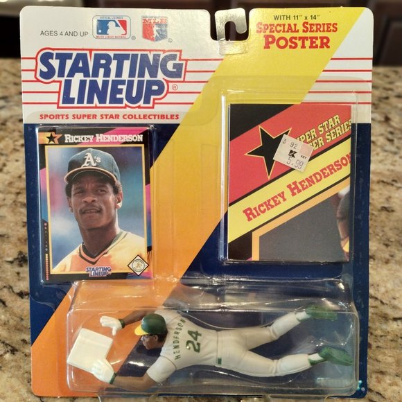 Kenner | Toys | Vintage Rickey Henderson Starting Lineup 992 Nib | Poshmark